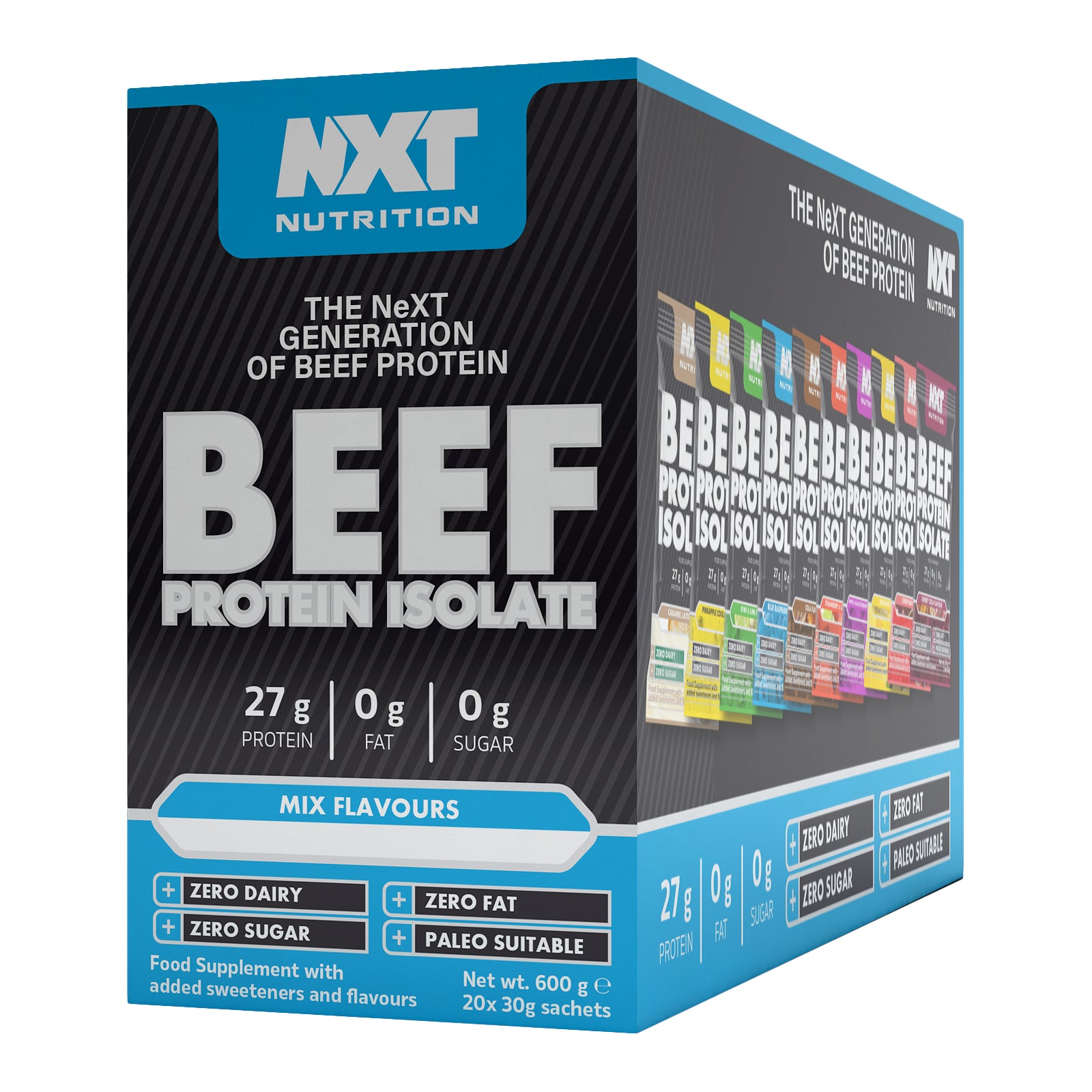 NXT Beef Protein Isolate - 20 Sachets – AOB Nutrition