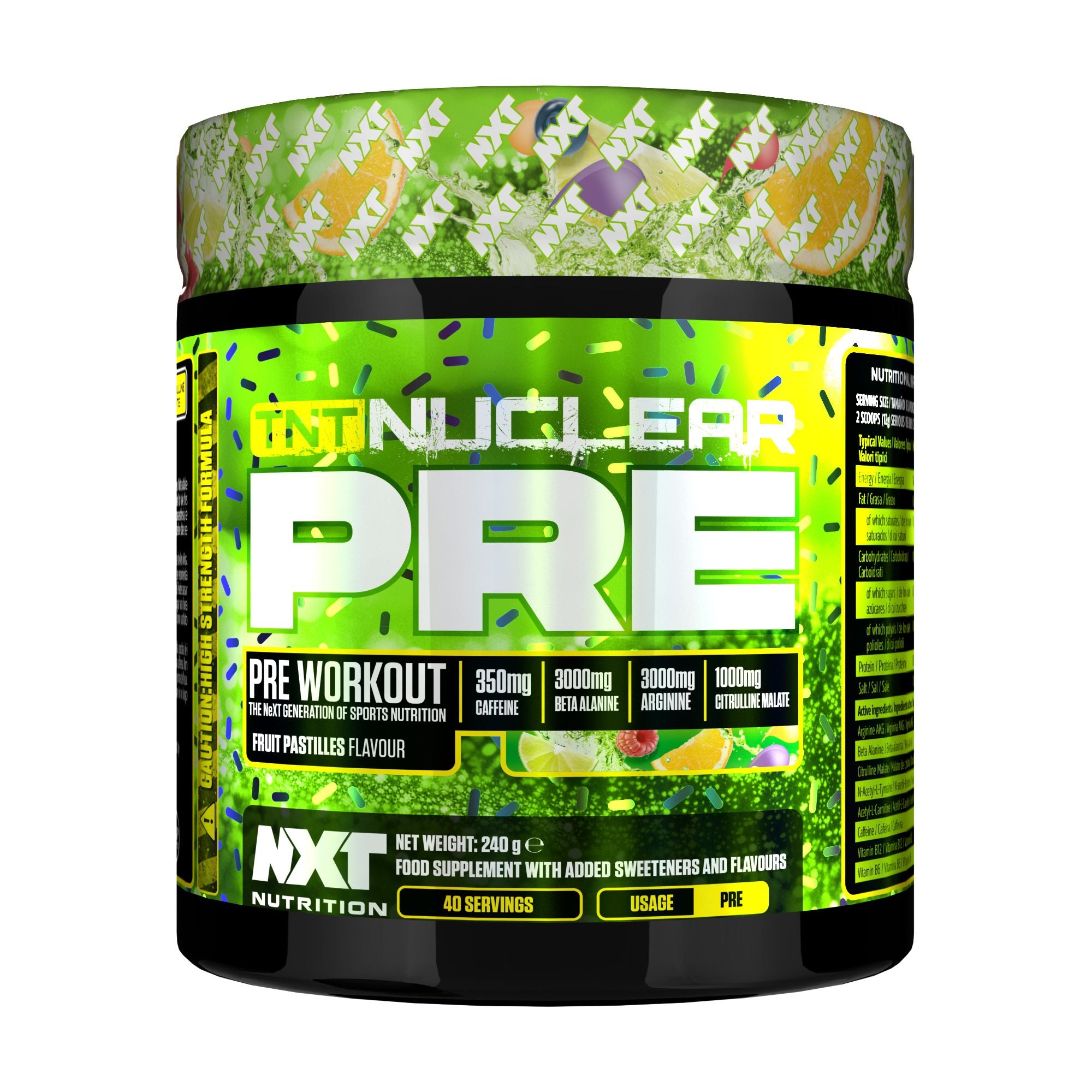 TNT Nuclear Pre Workout - 240g (NXT Nutrition) – AOB Nutrition